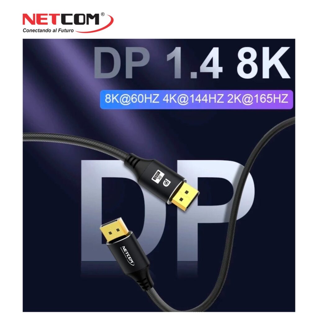 CABLE DISPLAYPORT DP 1.4 DE 3 METROS ULTRA HD 8K A 60HZ- 4K A 144HZ ...