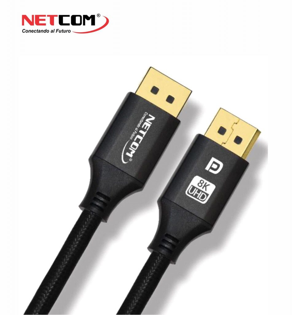 CABLE DISPLAYPORT DP 1.4 DE 1 METRO ULTRA HD 8K A 60HZ- 4K A 144HZ ...
