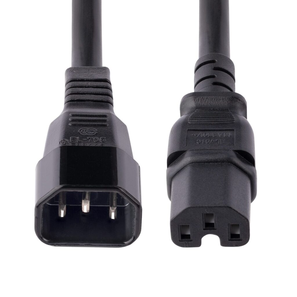CABLE DE PODER UPS C13 HEMBRA A C14 MACHO DE 10 METROS CALIBRE 3X18 AWG ...