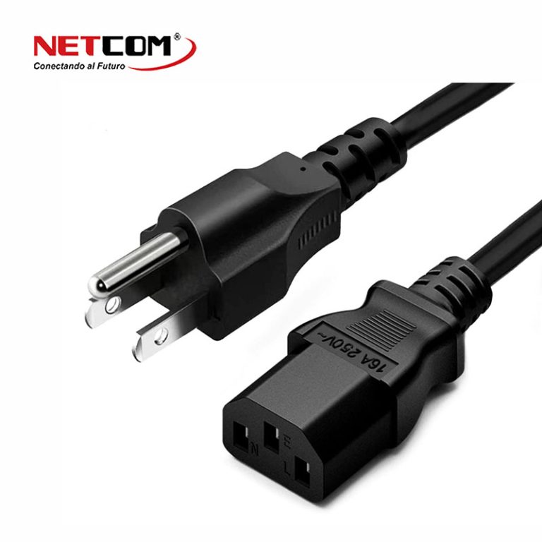 CABLE PODER TIPO L ITALIANO 3 EN LINEA CEI-23-16 MACHO A IEC 320 C13 ...